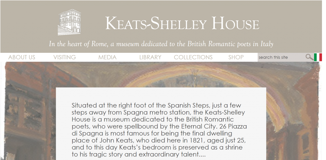 Keats-Shelley House New Website and Digital Collection - News from the ...